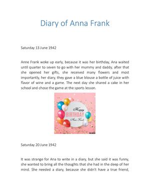 Calaméo - Diary Of Anna Frank