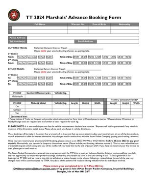 Calaméo - TT 2024 Marshals Advance Booking Form