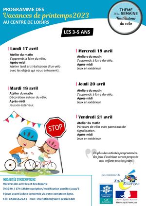 Calaméo - Vacances Avril 2023