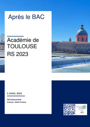 Calaméo - Après Le Bac, Académie De Toulouse RS 2023
