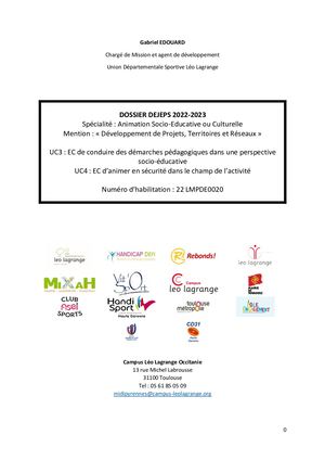 Calaméo - Gabriel Edouard Dossier Dejeps Uc3 & Uc4