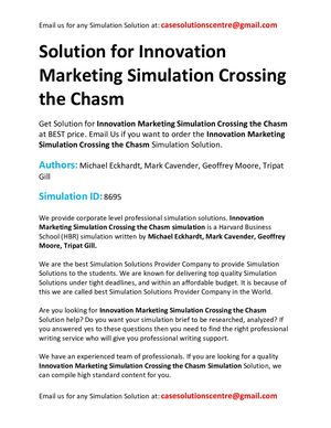 Calaméo - Solution For Innovation Marketing Simulation Crossing The Chasm