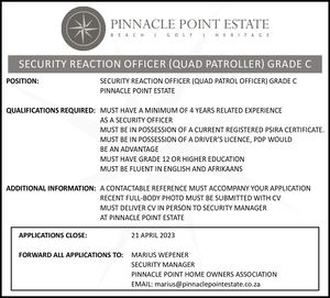 Calaméo - Vacancy Security Reaction Officer