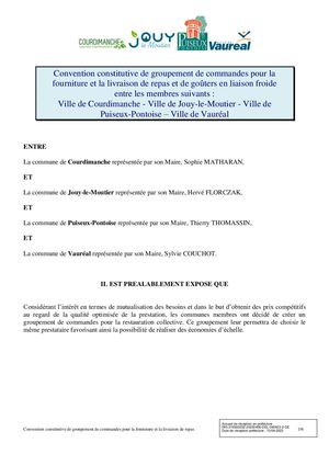 Calaméo - Cm 060423 Del 2 Annexe 23s01 Convention Groupement De Commandes