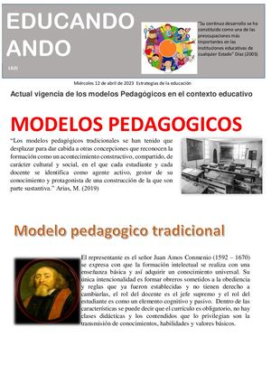 Calaméo - Periódico Modelos pedagógicos