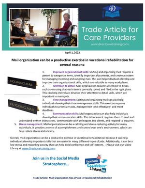 Calaméo - Trade Article Mail Organization In Voc Rehab