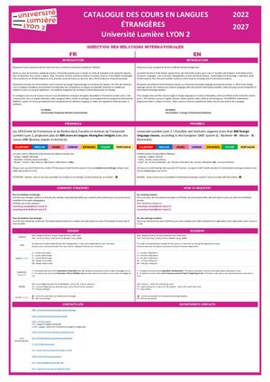 Calaméo - Catalogue des cours en langues étrangères