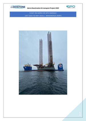 Calaméo - Garra Rig Move Report Float On Gpo Emerald 27032023