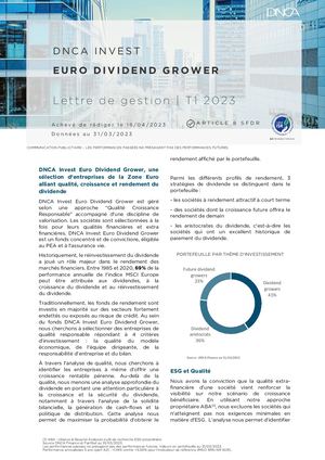 Calaméo - Retail Lettre De Gestion Dnca Invest Euro Dividend Grower T1 2023