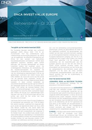 Calaméo - Retail Lettre De Gestion Dnca Invest Value Europe A T1 2023 Nl