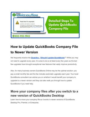 Calaméo - Get to know How to Update Quick Books Company File