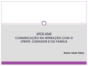 Calaméo - Ufcd 6560 Comunicação Na Interação Com O Utente, Cuidador E ...