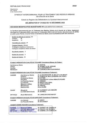 Calaméo - Délibération 37 2022 Décision Budgétaire Modificative N°2