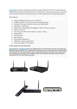 Calaméo - Qviart Dual 4k Combo Linux E2 Android 9