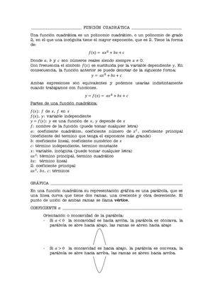 Calaméo - Función Cuadrática
