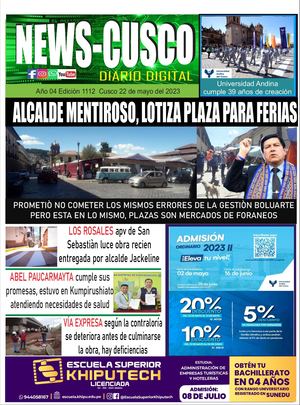 Calaméo - news cusco 22 De Mayo 2023