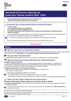 Calaméo - Formulaire De Demande De Bourse De Lyc E Ann E Scolaire 2023 2024 114959