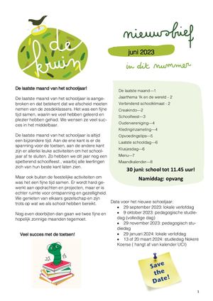 Calaméo - Nieuwsbrief Juni 2023