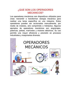 Calaméo - Los Operadores Mecanicos Y Sus Ejemplos