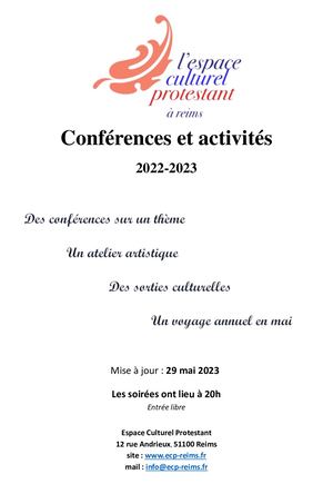 Calaméo - programme ECP 2022 2023