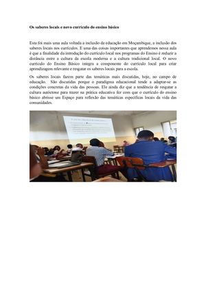 Calaméo - Os Saberes Locais