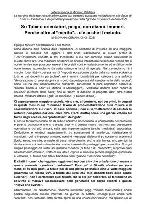 Calaméo - Lettera Aperta al Ministro Valditara