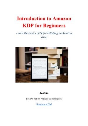 Calaméo - Introduction To Amazon Kdp For Beginners