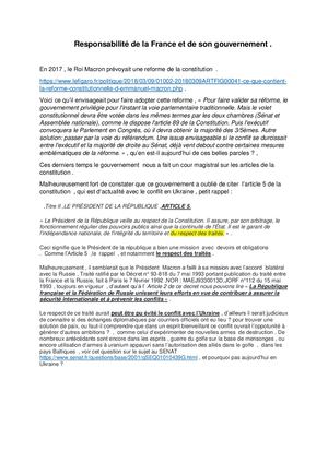 Calaméo - Responsabilites De La France Et De Son Gouvernement