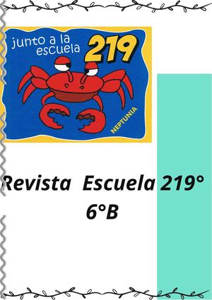 Calaméo - Revista Escolar 6to B Mayo 2023