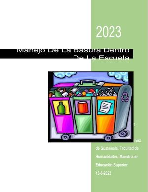 Calaméo - Manejo De La Basura Dentro De La Escuela Docx