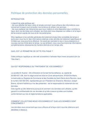 Calaméo - 20 Ans Politique De Protection Des Données Personnelles