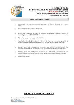 Calaméo - Note Explicative De Synthese Comite 2023 03 22