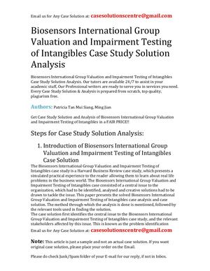 Calaméo - Biosensors International Group Valuation And Impairment ...
