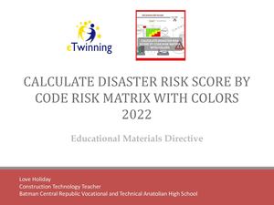 Calaméo - Calculate Disaster Risk Score By Code Risk Matrix With Colors ...