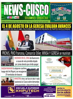 Calaméo - NEWS CUSCO 27 De Junio 2023