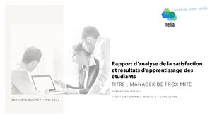 Calaméo - AUDIT FORMATION : Rapport Analyse 042023