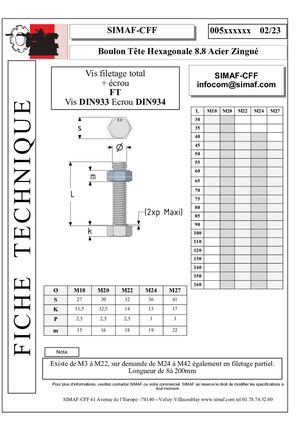 Calaméo - Boulon 8 8 M18-M27