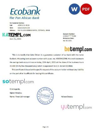 Calaméo - Benin Ecobank Reference
