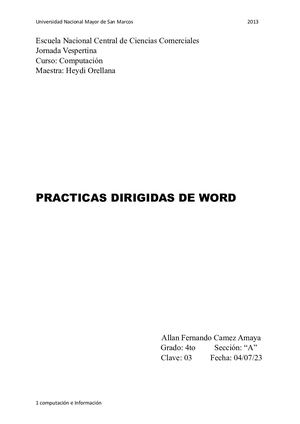 Calaméo - Practicas En Word