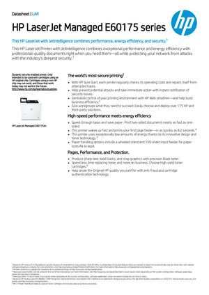 Calaméo - (黑白雷射印表機) Hp Laser Jet Managed E60175dn
