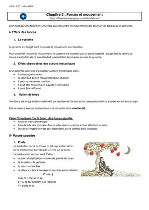 Calaméo - TPC3 forces et mouvement