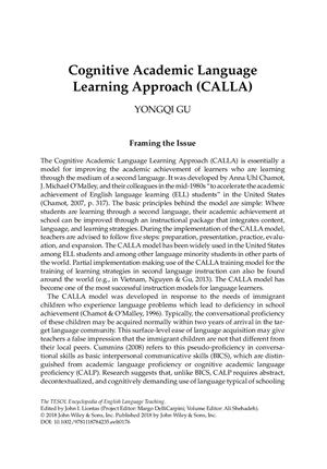 Calaméo - Cognitive Academic Language Learning Approach