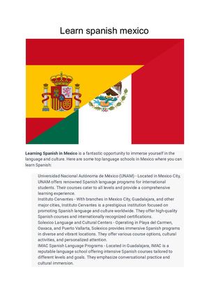 Calaméo - Learn Spanish Mexico