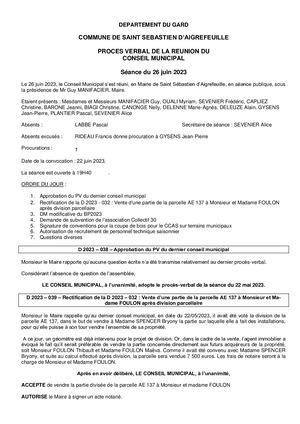 Calaméo - 2023 06 26 Conseil Municipal