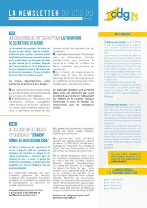 Calaméo - Newsletter Cdg 83 Juillet 2023