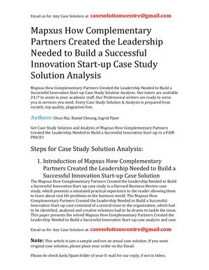 Calaméo - Mapxus How Complementary Partners Created The Leadership Needed To Build A Successful ...