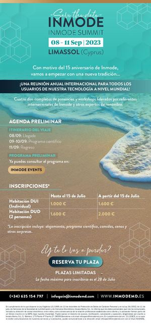 Calaméo - Save The Date Inmode Summit Jul23 Limassol (Cyprus)