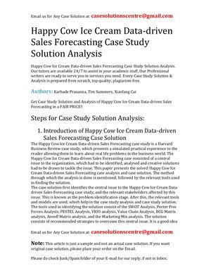 Calaméo - Happy Cow Ice Cream Data Driven Sales Forecasting Case Study ...