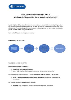 Calaméo - Note interne RH Evolution bulletin de salaire