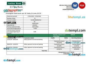 Calaméo - Sri Lanka Amana Bank Proof Of Address Statement Template In Word And Pdf Format